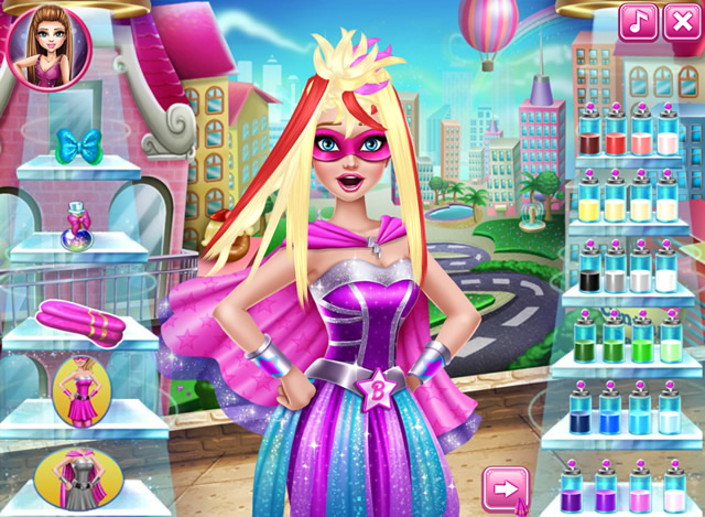 Play Super Barbie Real Haircuts Free Online Games With