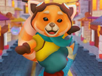 Play Red Panda Surfer - Free online games with Qgames.org