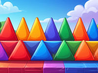 Play Triangles in a row - Free online games with Qgames.org