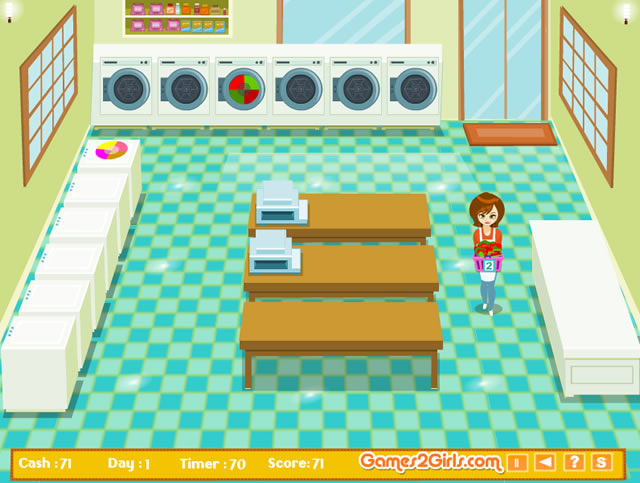 Play Laundry Manager - Free online games with Qgames.org