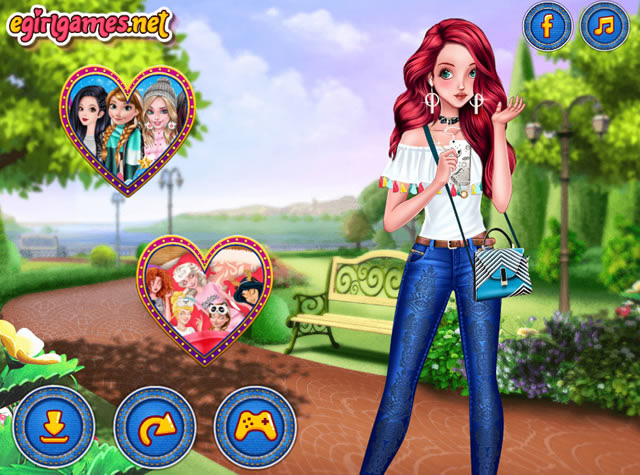 Play Merida Embroidered Jeans - Free online games with Qgames.org