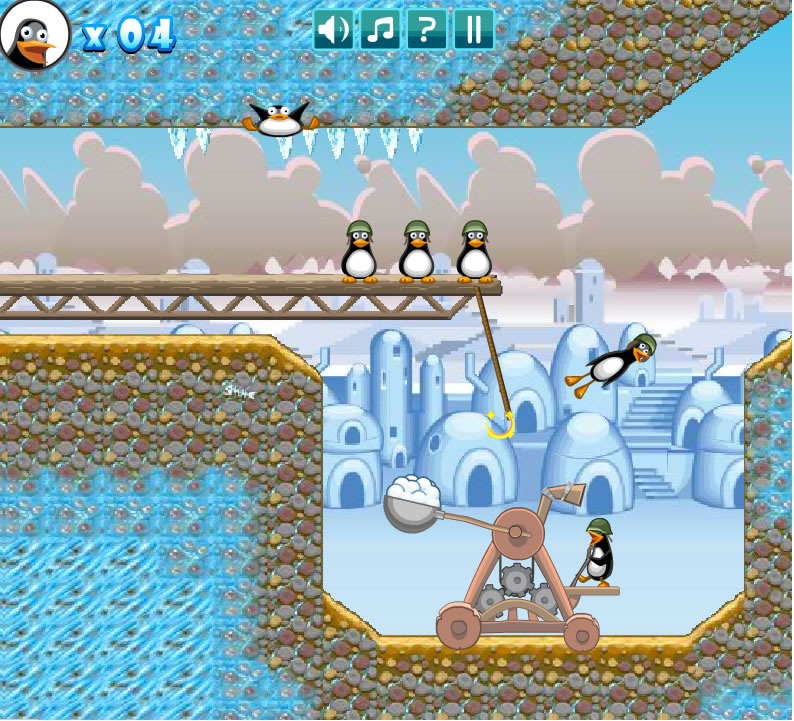 Play Crazy Penguin Catapult - Free online games with Qgames.org
