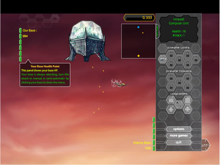 Play Sky Invasion - Free online games with Qgames.org