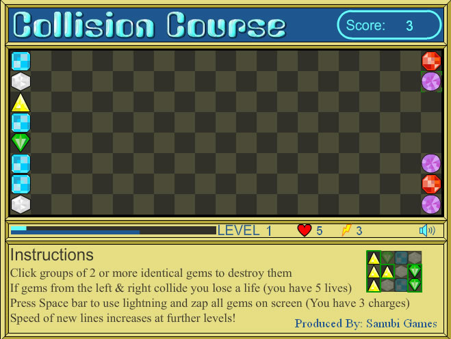 Play Collision Course - Free online games with Qgames.org