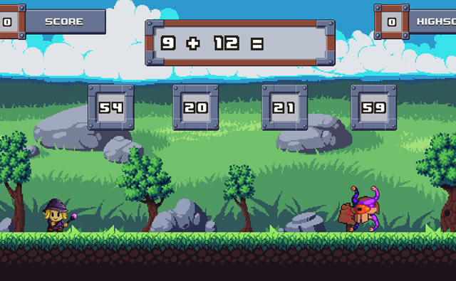 Play Math Magic Battle - Free online games with Qgames.org