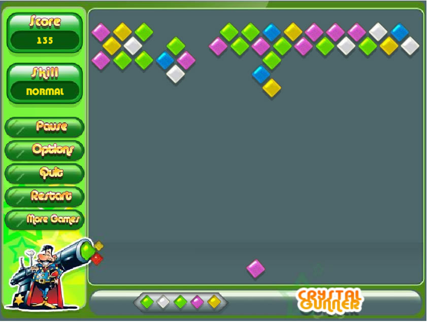 Play Crystal Gunner - Free online games with Qgames.org
