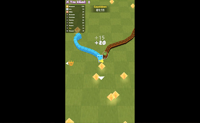 Play Merge Snake Battle - Free online games with Qgames.org