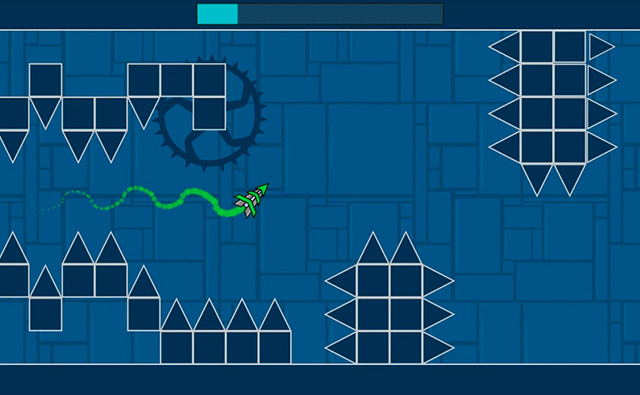 Play Geometry Dash - Mega Start! - Free online games with Qgames.org
