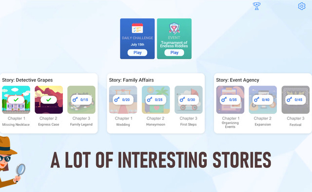 Play Detective - Logic Puzzles - Free online games with Qgames.org