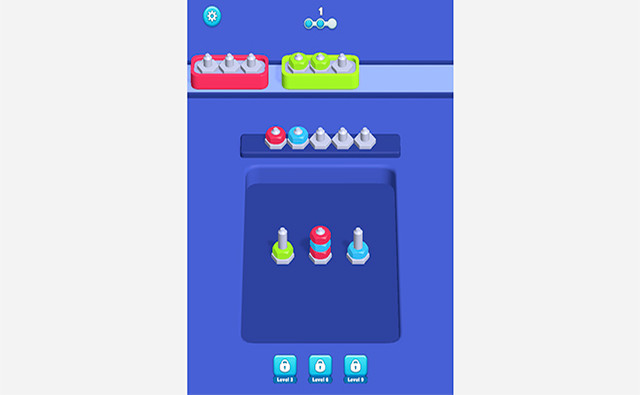 Play Nuts Stack Sort - Nuts & Bolts - Free online games with Qgames.org