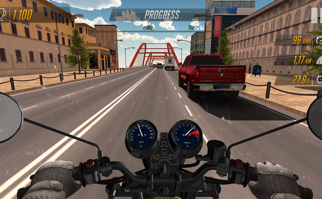 Play Motorcycle Racer - Road Mayhem - Free online games with Qgames.org