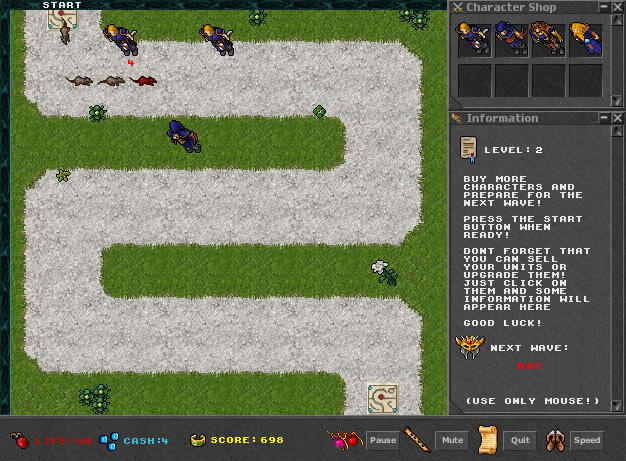 Play Tibia Tower Defense - Free online games with Qgames.org