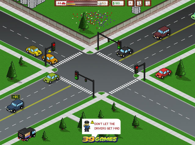 Play Traffic Command - Free online games with Qgames.org