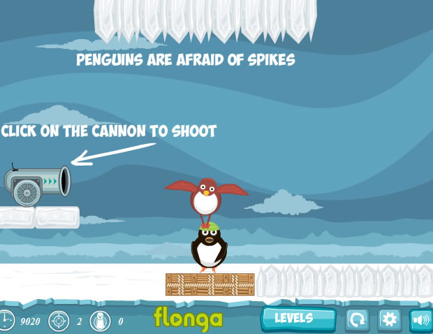 Play Flonga Flying Penguins - Free online games with Qgames.org